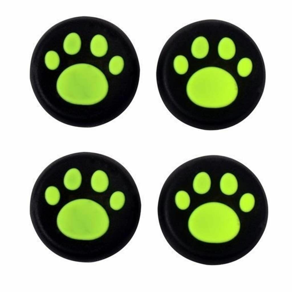 Набор накладок Thumb Grips MyPads для стиков Joy-Con Nintendo Switch/Lite/Oled (зеленые, 4 шт.)