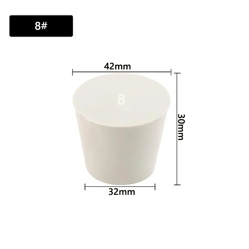 Лабораторные резиновые пробки 26 шт. NO.8 1pcs