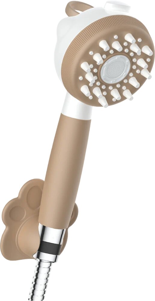 Душевая лейка Lemark LM8152PS 3 режима, лейка для душа, бежевая, белая, матовая, круглая