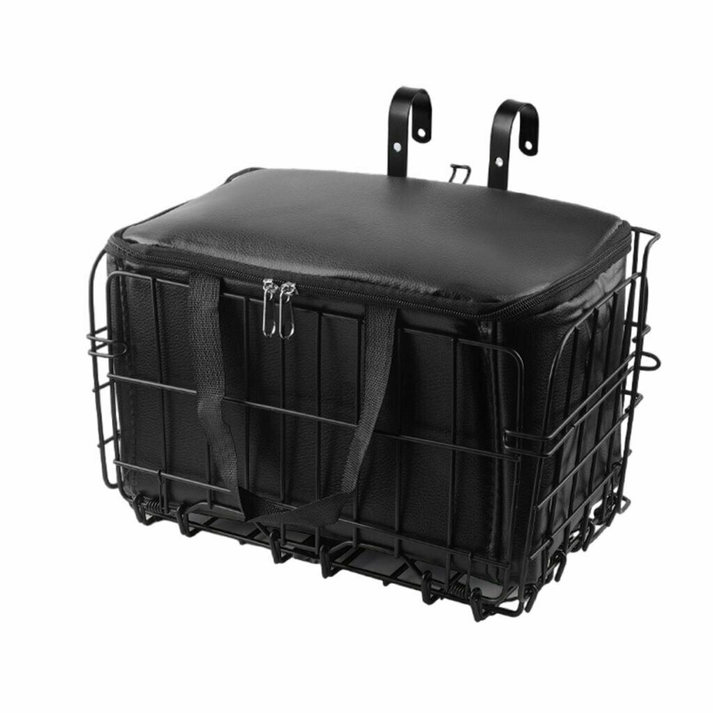 Складная подвесная корзина для горного велосипеда, металлический передний руль, велосипеды и задний толстый боковой прицеп