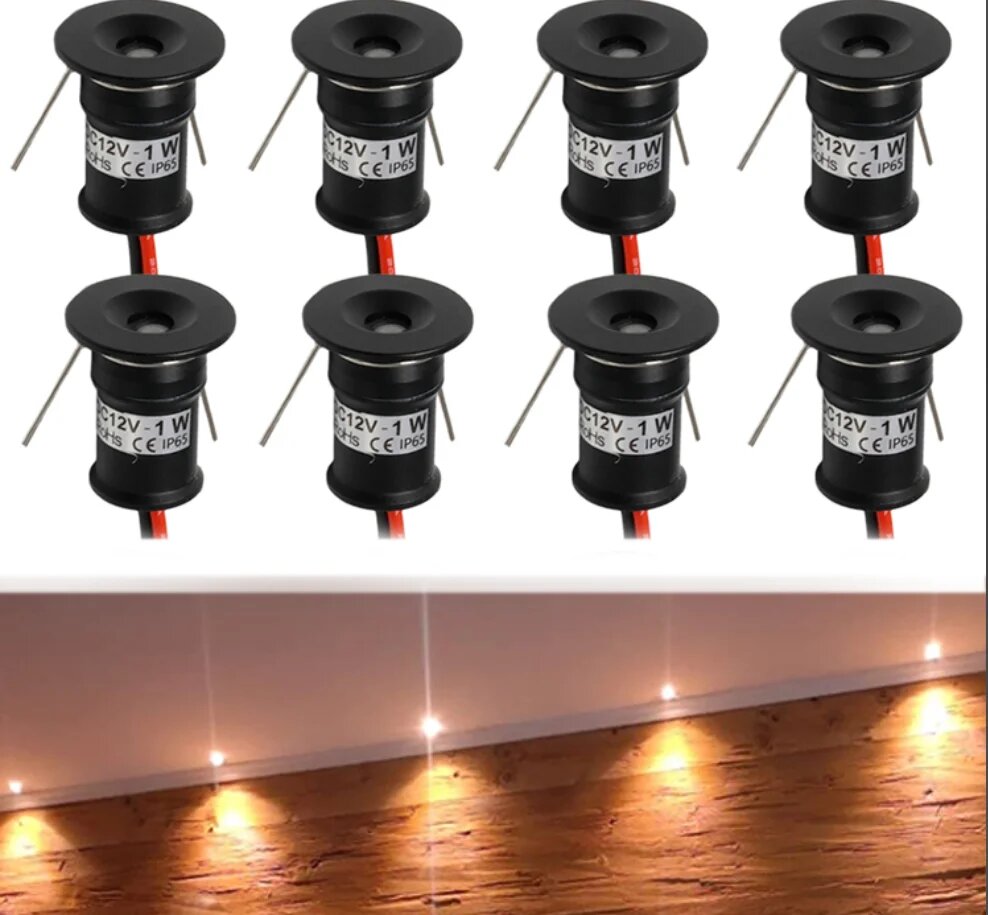 Kpslucerna 1 Вт диммируемый светодиодный прожектор Natural White, 18 LED Lamps, 120D Silver Shell