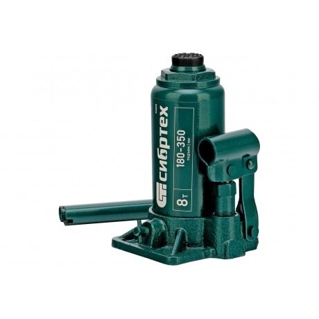 Домкрат гидравлический бутылочный, 8 т, 180-350 мм Сибртех