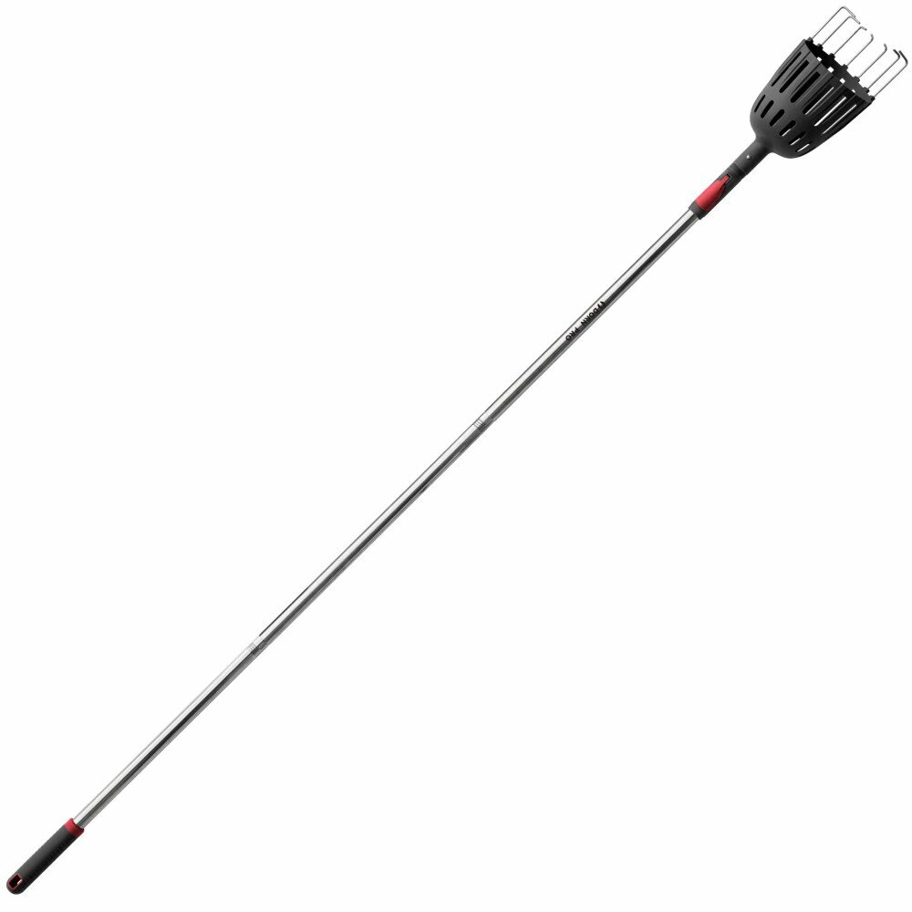 Плодосборник DORN PRO, металл, пластик, с регулируемой штангой, серебристый/чёрный