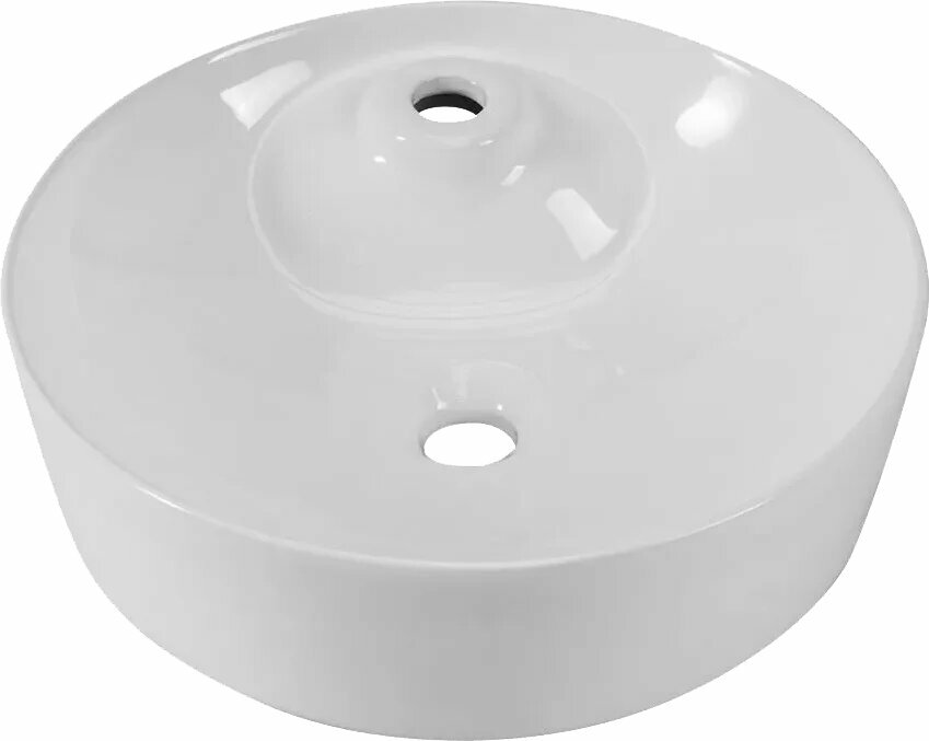 Накладная раковина BelBagno BB1306 45 накладная, фаянсовая, круглая, раковина для ванной, белая