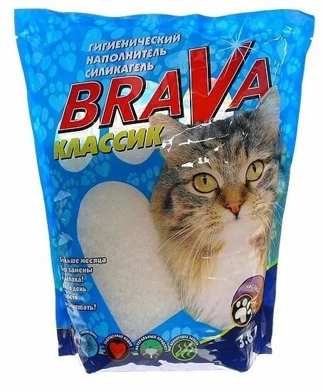 Наполнители Brava Классик-А Наполнитель силикагелевый 3,8л (2 штуки)