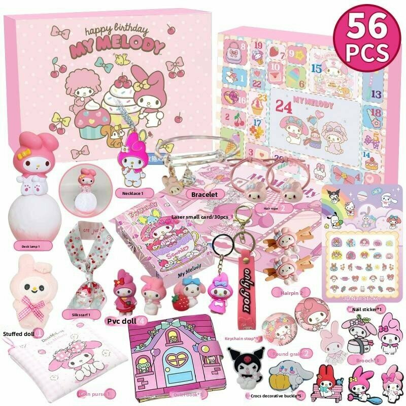 Christmas surprise blind box with collectible figures for kids and holiday gift giving melody