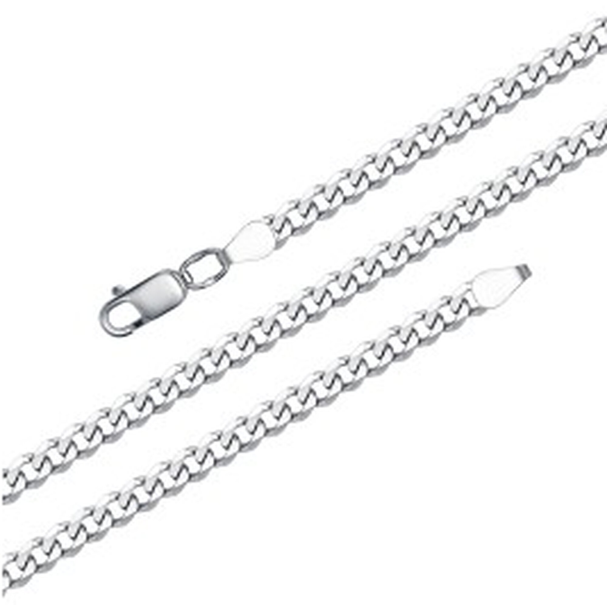 Цепь серебро, 925 проба, родирование