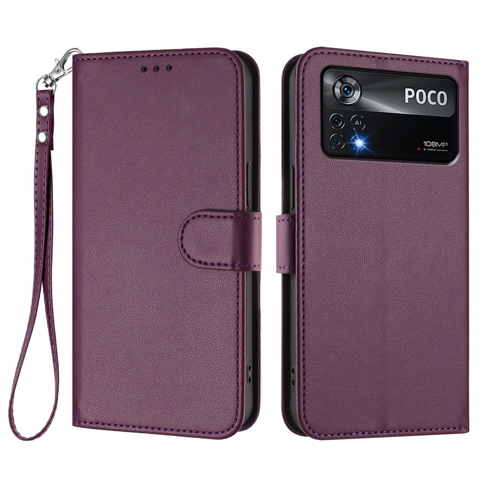 Подходит для Xiaomi POCO M4 Pro 4G( Сяоми Поко M4 Про 4G ) Магнитные пряжки, кронштейны, сейсмостойкие, новинки, подарки