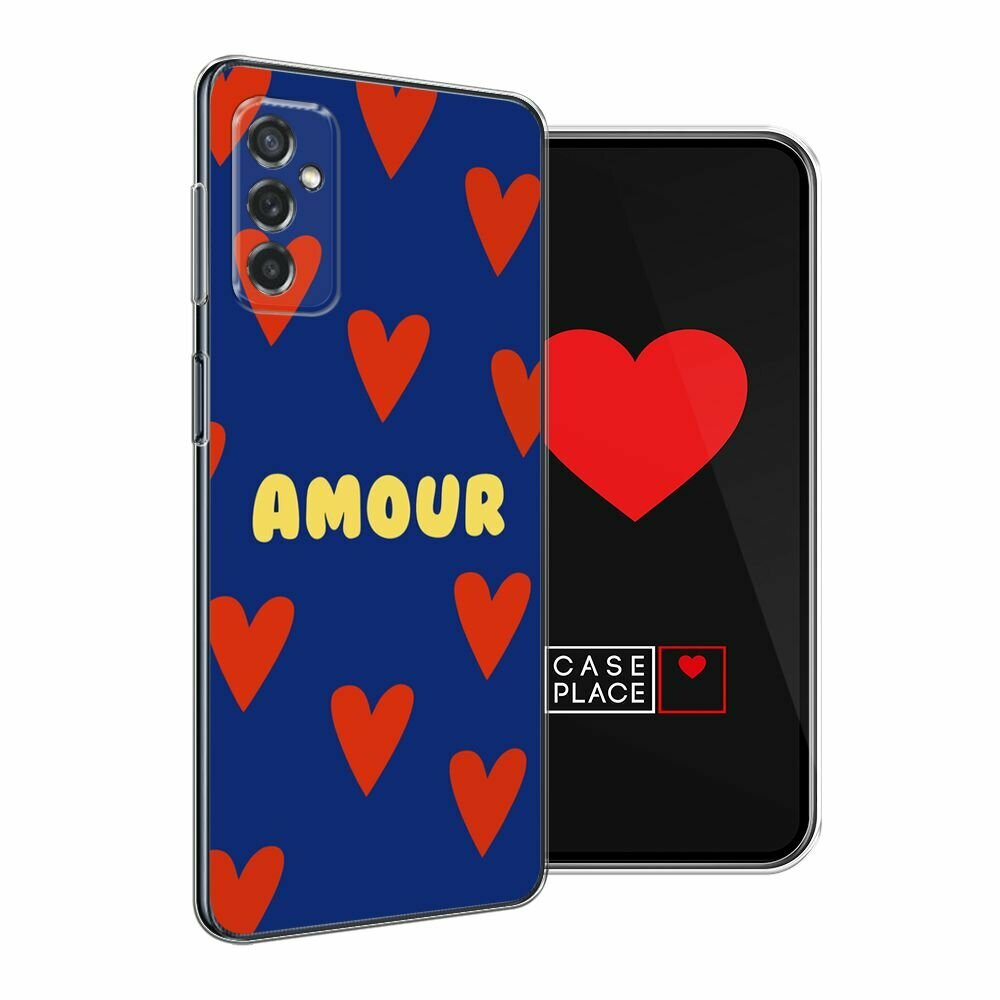 Чехол на Samsung Galaxy M52 / Самсунг Галакси M52 с принтом "Amour art - 14 февраля" — фото 1