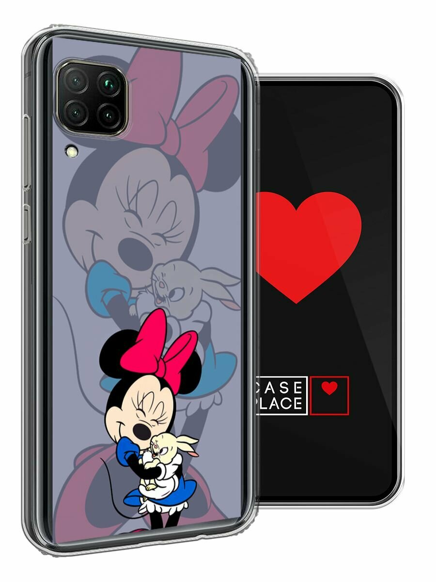 Чехол на Honor 30S Global/Huawei P40 Lite 5G/Nova 7 SE / Хонор 30S с принтом "Минни с кроликом" — фото 1