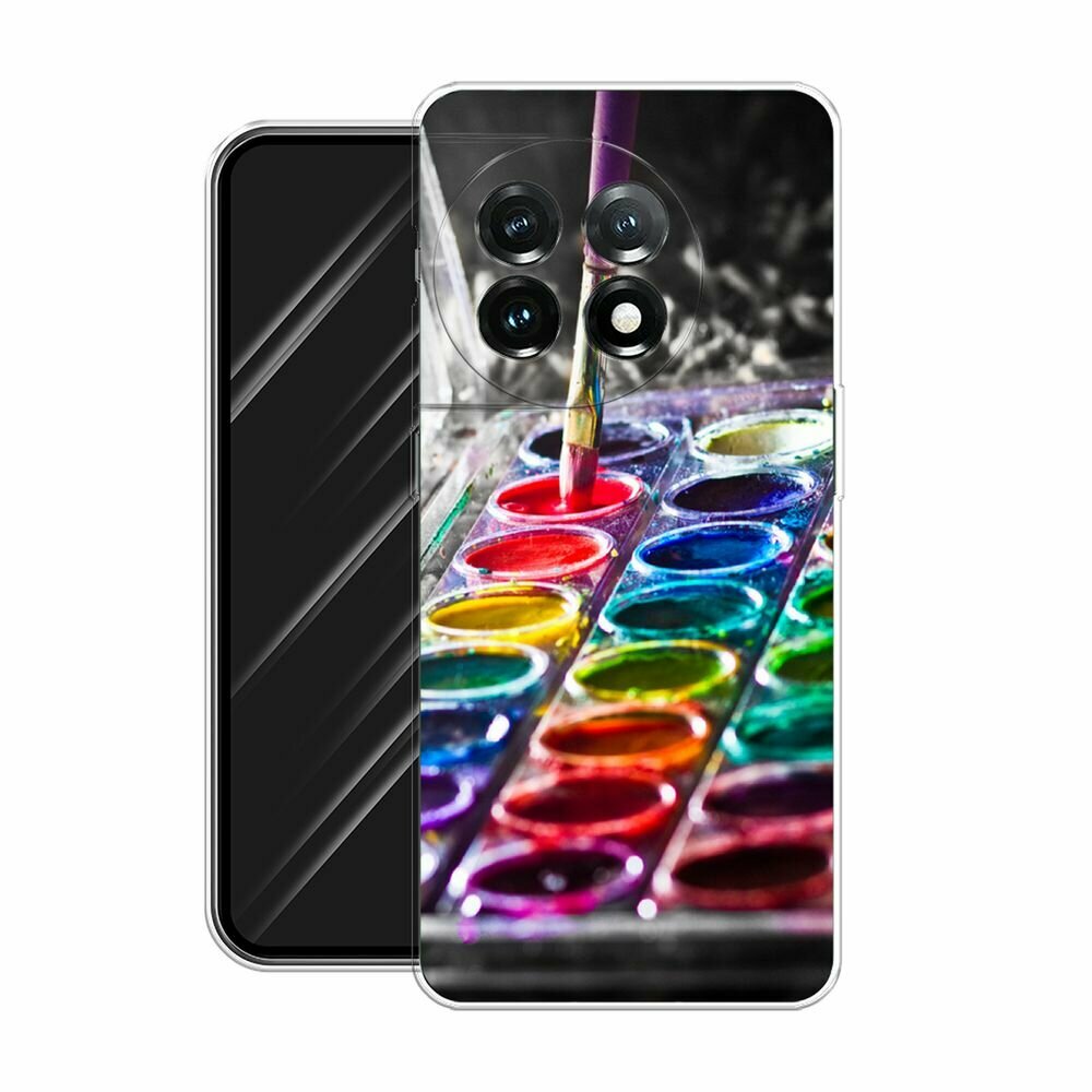 Чехол на OnePlus 11 / Ван Плас 11 с принтом "Палитра красок" — фото 1