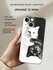 Чехол на Apple iPhone 13 mini / Айфон 13 мини с принтом "Коты Инь-Янь"