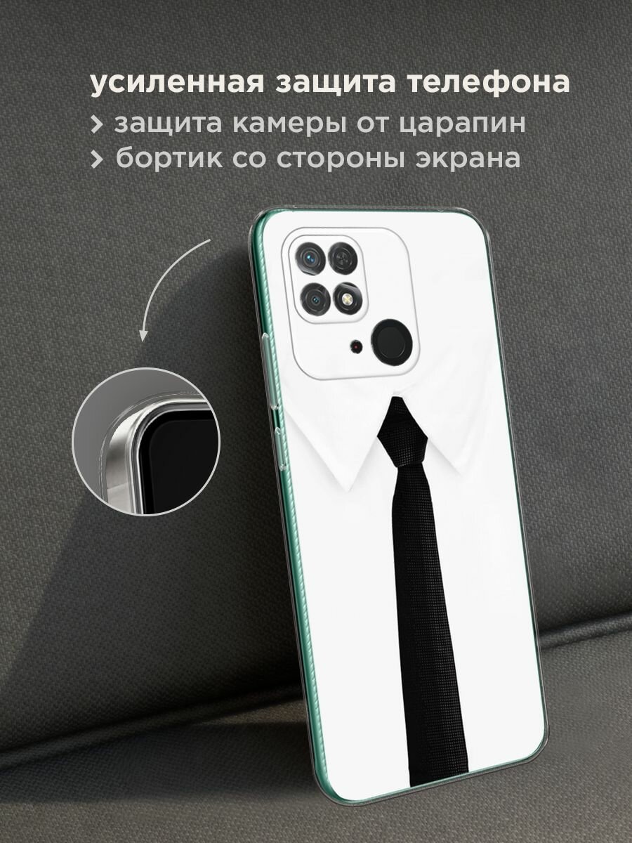 Чехол на Xiaomi Redmi 10C / Сяоми Редми 10C с принтом "Галстук" — фото 1