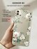 Чехол на Honor 8C / Хонор 8С с принтом "Beautiful white flowers", прозрачный