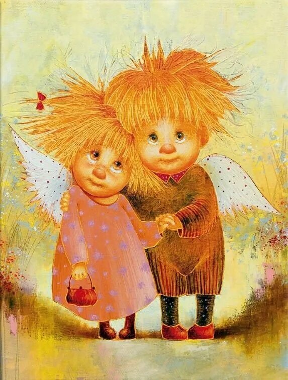 Алмазная мозаика "Happy Angel" 30x40см Diamond Emelcodery/Picture с подарками/декоративными подарками