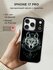 Чехол на Apple iPhone 17 Pro / Айфон 17 Про с принтом "Волк оберег"