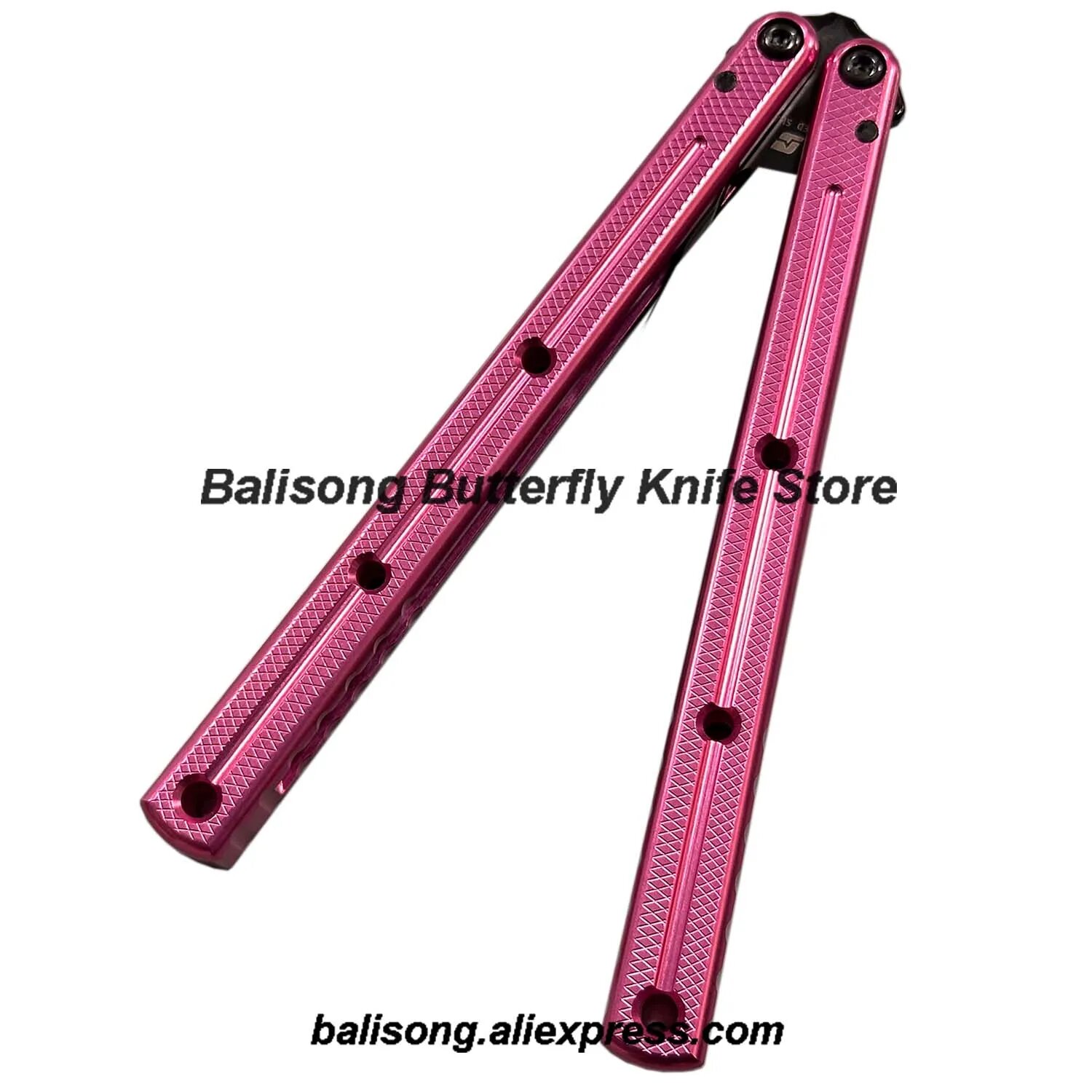 Розовый Balisong Butterfly Knife Trainer Inked Pink V3