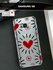 Чехол на Samsung Galaxy S8 / Самсунг Галакси С8 с принтом "Бордовые сердца патте...