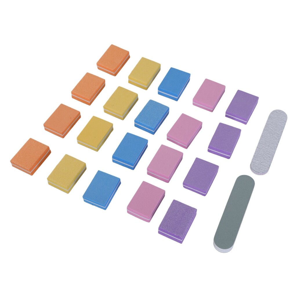 Набор из 22 частей, набор мини-губчатых полировальных блоков для маникюра ногтей