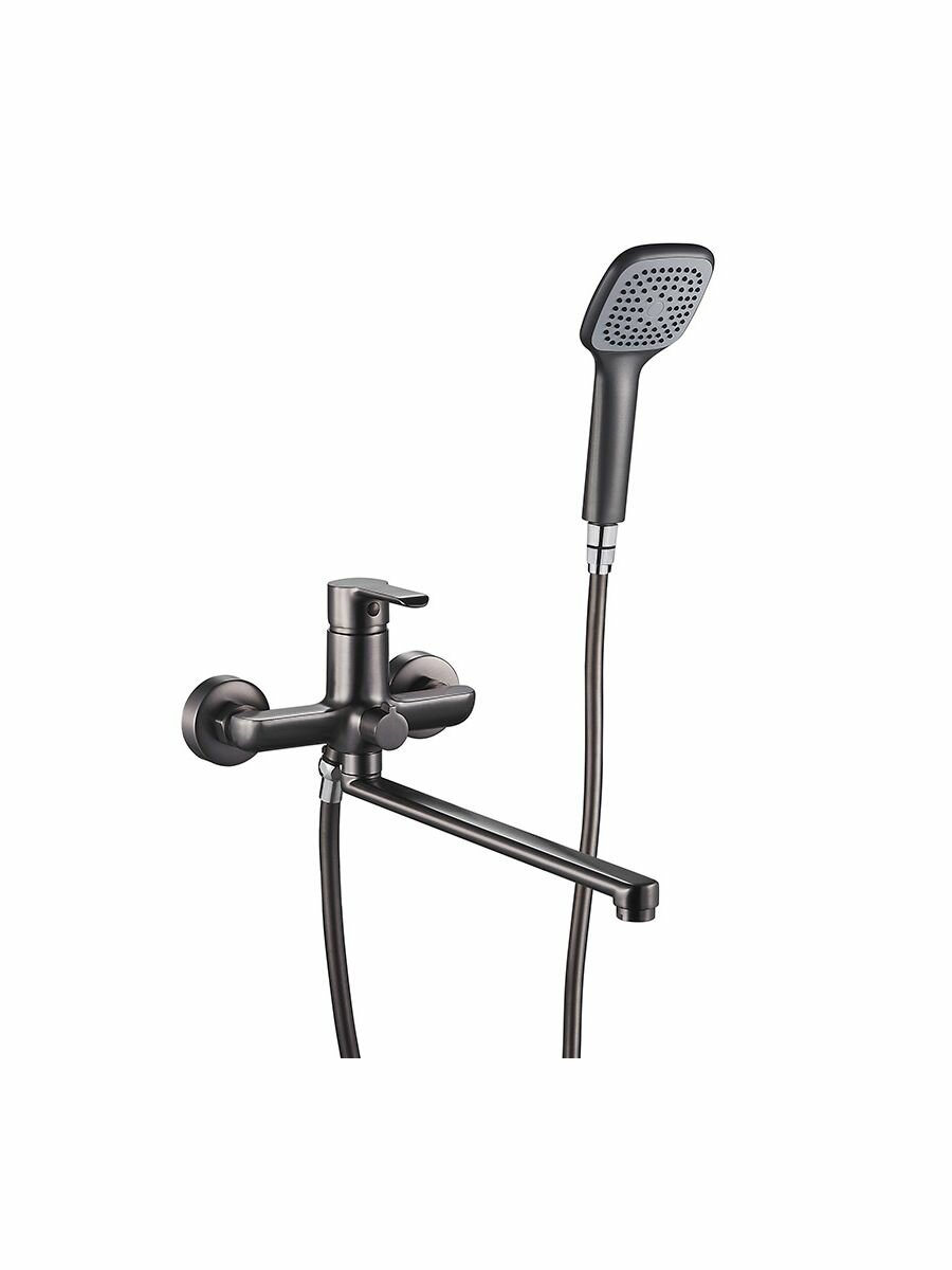 Melodia Della Vita Смеситель ванна MELODIA Metallica картридж 35мм длинный излив 350мм оруж. сталь MDV35541gn