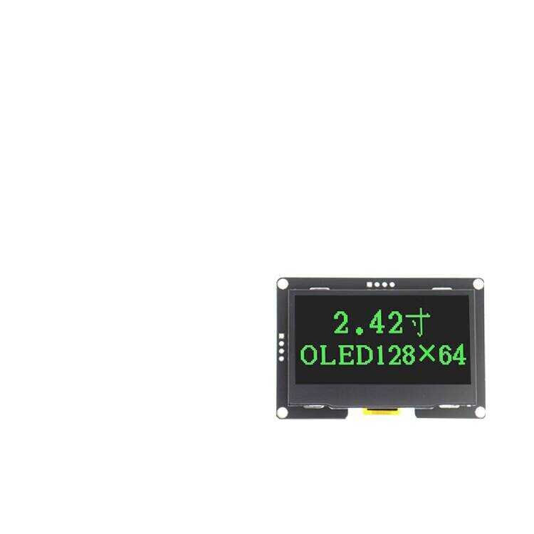 2.42inch OLED-дисплей Модуль 2.4 Дюйма Экран 128x64 SSD1309 4-контактный IIC Интерфейс Тип опции доставки:242дюйма4-контактныйI2Cзе