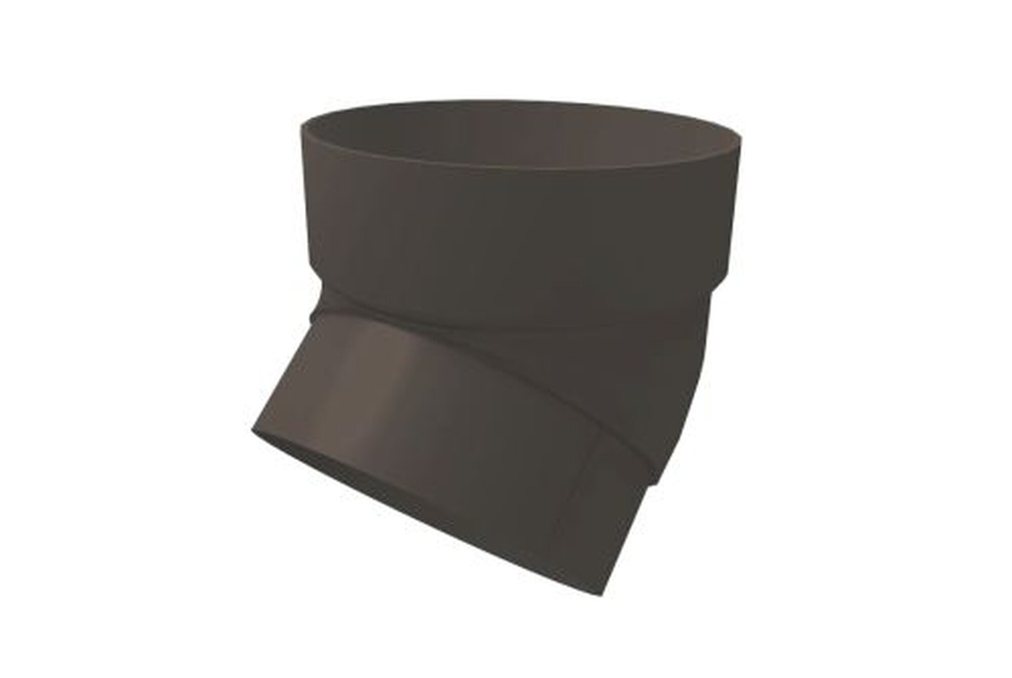 Колено трубы Grand Line, 45 градусов, ПВХ, графит (RAL 7024)