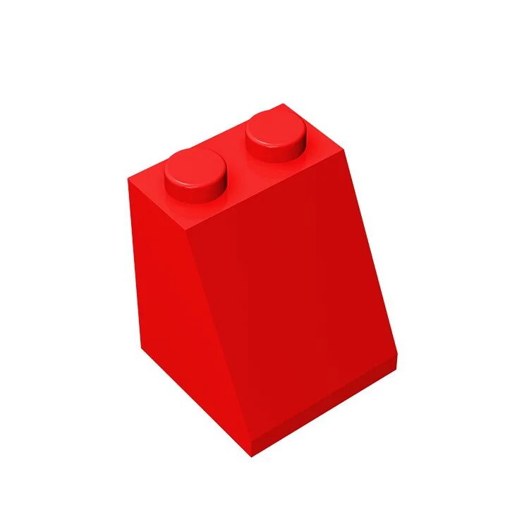 Красный LEGO блок 1x2 - 1 шт.
