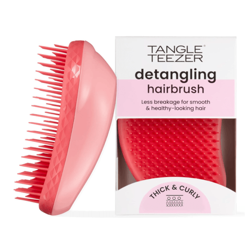 Расчёска Tangle Teezer "The Original Mini", двухуровневая, для вьющихся и прямых волос, розовая