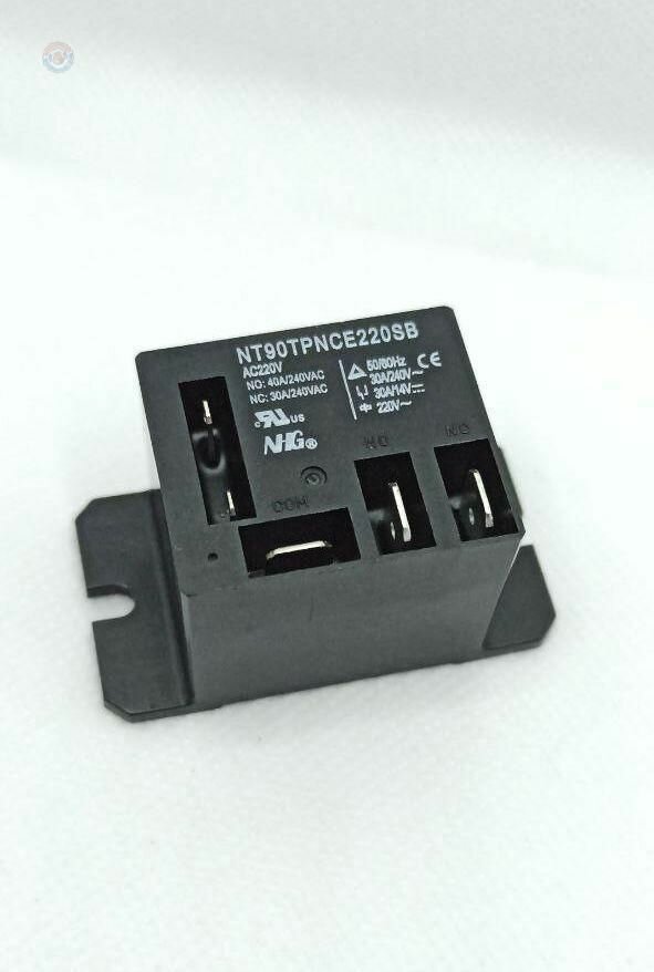 Пусковое реле NT90TPNCE220SB(SF/CF/CB) 220 В, 40 А, закрытые контакты, для котлов и автоматики, надёжное коммутационное устройство