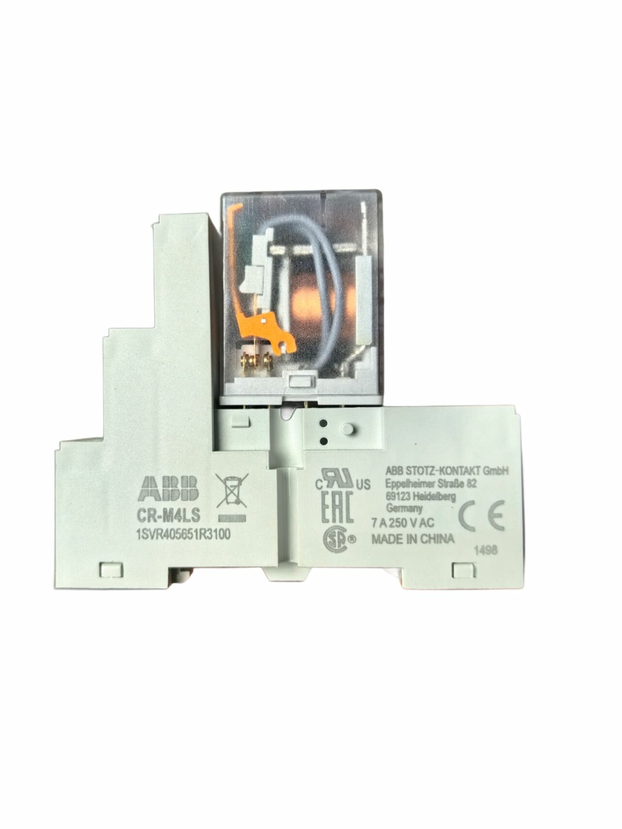 Цоколь логический ABB CR-M4LS+реле промежуточное ABB CR-M024DC4 24B