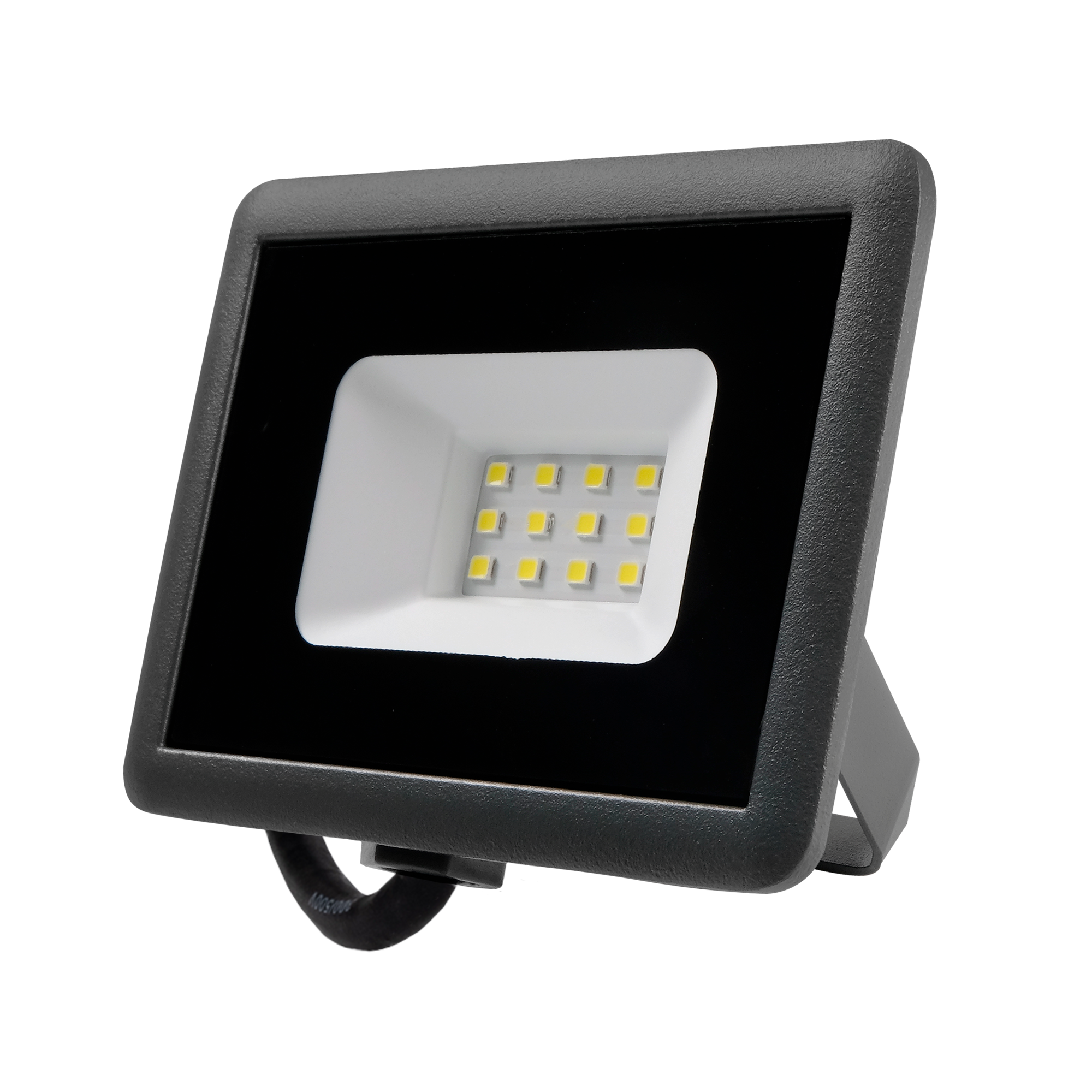 Прожектор ФАZА "СДО-10" 10W, 6500К, IP65, холодный белый, серый, стекло