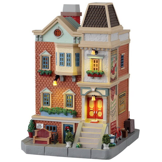 Домик на углу Вестер Роу Стрит 25*17 см, подсветка, эффект дыма, Lemax, 15744-lemax