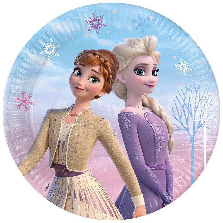 Набор бумажных тарелок Frozen, дух ветра, диаметр 23 см, 8 шт