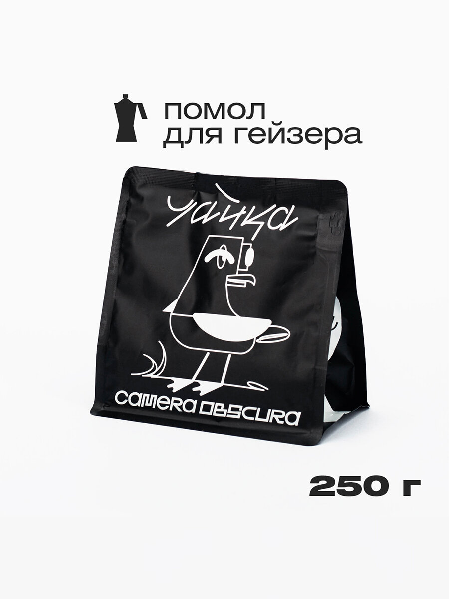 Чайка (Уганда Мбале) помол для гейзерной кофеварки, кофе Camera Obscura, 250гр