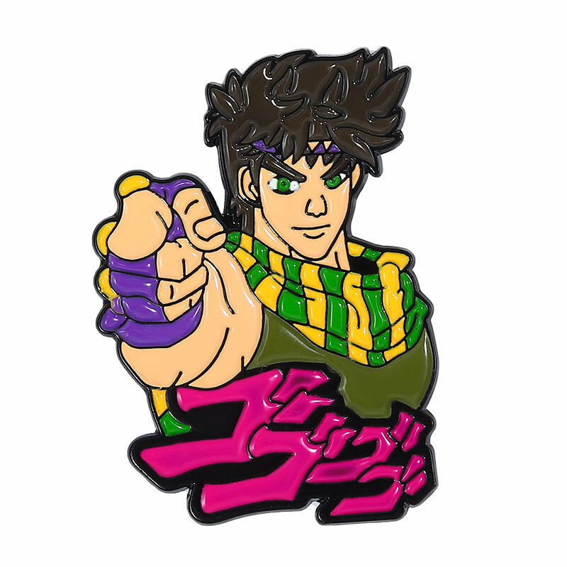 MINISO Периферийный значок JOJO's Bizarre Adventure, мультяшный значок Kujo Jolyne Jotaro, модная одежда, аксессуары