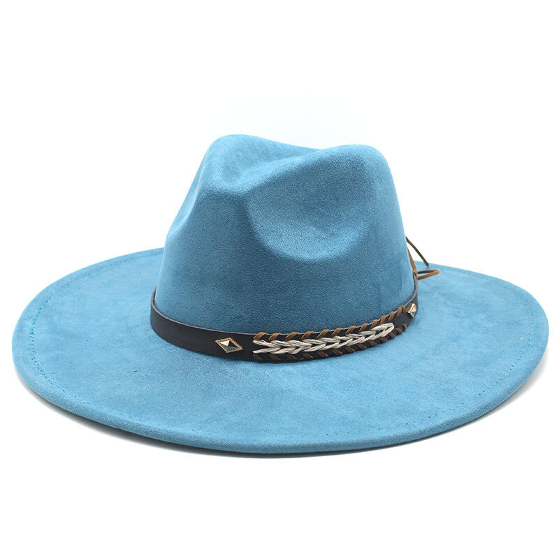 Многоцелевая Джазовая шляпа из замши Женщины Осень Декор Войлок / MOM-008