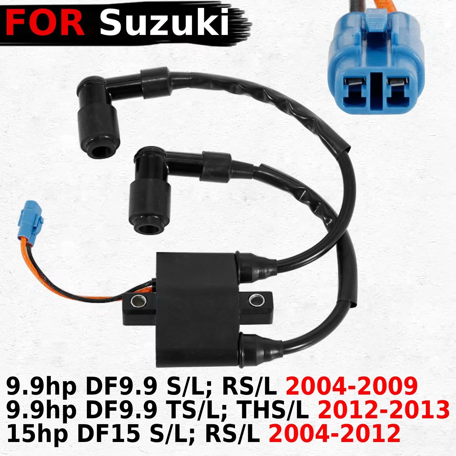 Катушка зажигания мотоцикла для Suzuki 9,9 л. с. DF9,9 15 л. с. DF15 S/L RS/L TS/L THS/L OEM: 33410-94J00 2004 2005 2006 2007-2012 2013 лет