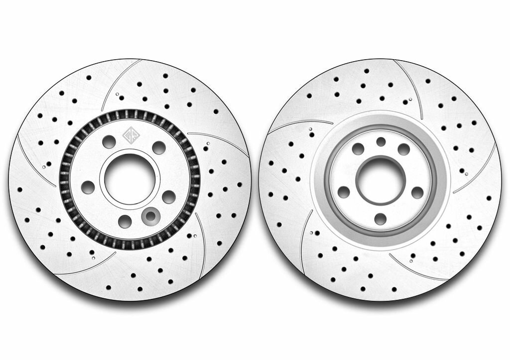 Тормозной диск Gerat DSK-F240P (передний) Platinum для а/м FORD GALAXY/LAND ROVER FREELANDER/VOLVO XC70 (316 мм)
