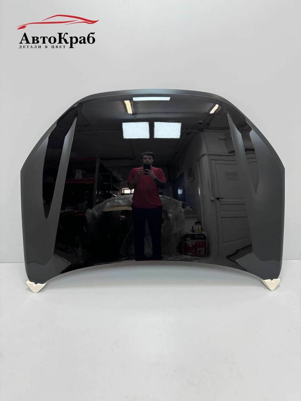 Капот в цвет для ВАЗ (LADA) Гранта I рестайлинг (2018 — 2026) 672 - черная пантера
