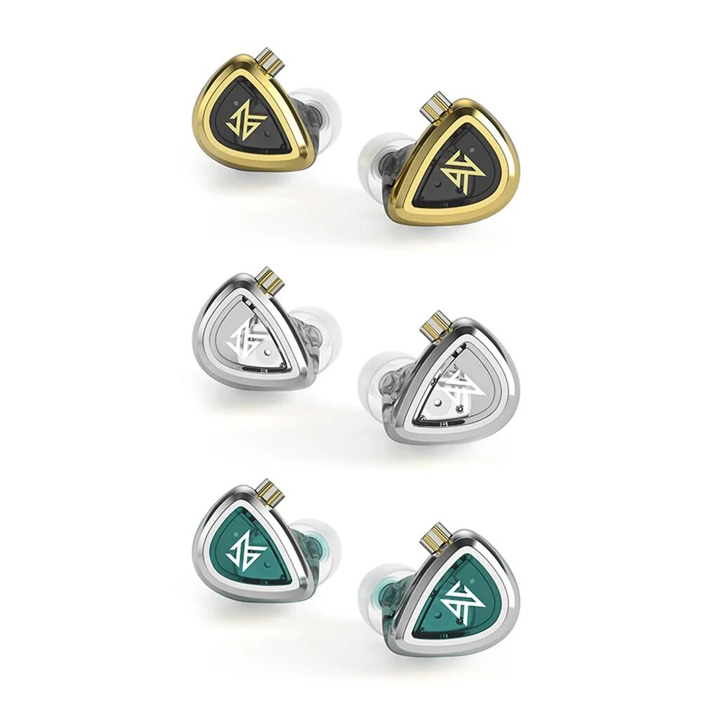 Наушники KZ EDA (3 pairs set) without Mic, динамические, внутриканальные (bass/balanced/hi-res version), transparent