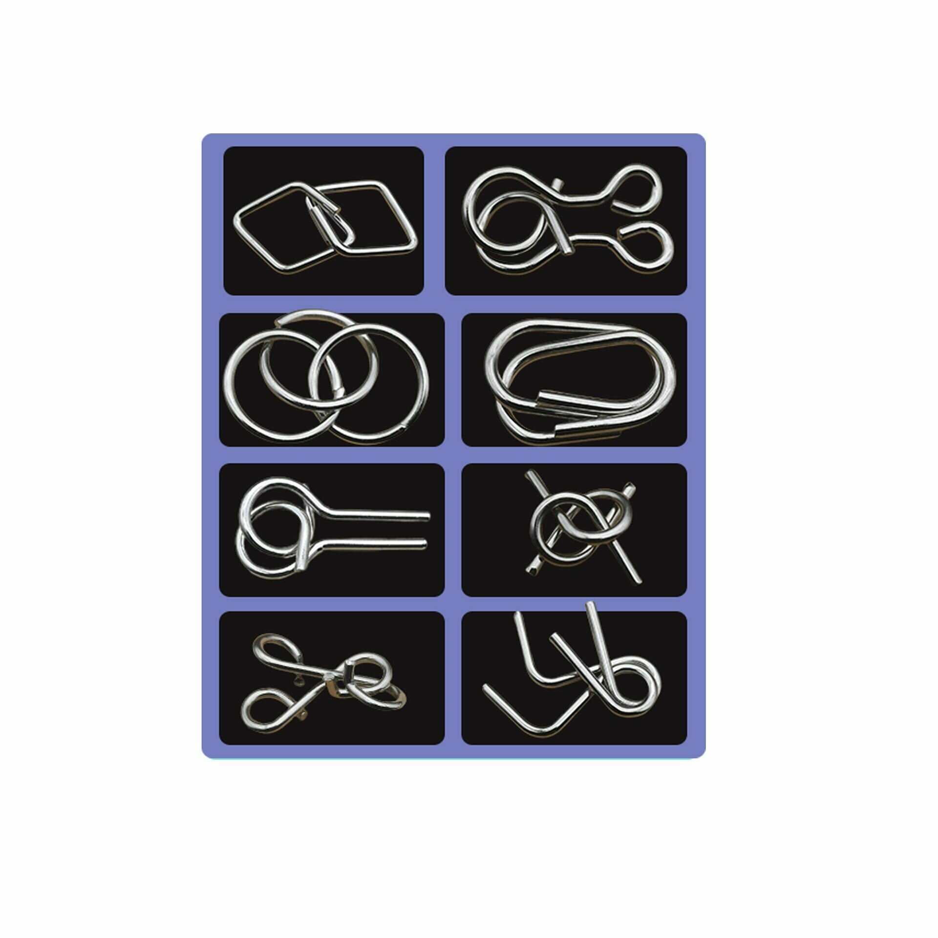 Головоломка для взрослых, подростков и детей металлическая / развивающая, логическая, в дорогу