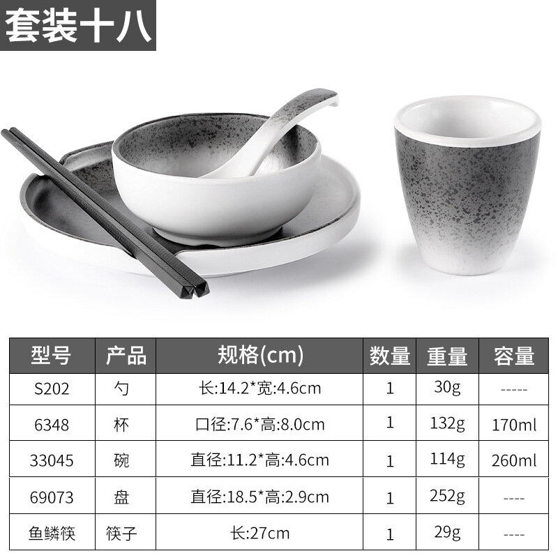Меламин горячий горшок ресторан из четырех предметов набор имитация фарфора пластик отель Ресторан посуда Ресторан Чаша