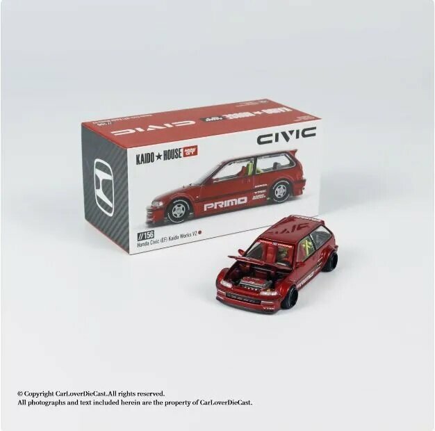 Машинка KAIDO HOUSE MINIGT 1:64 Car model KH-156 Honda Civic (EF) Kaido Works V2