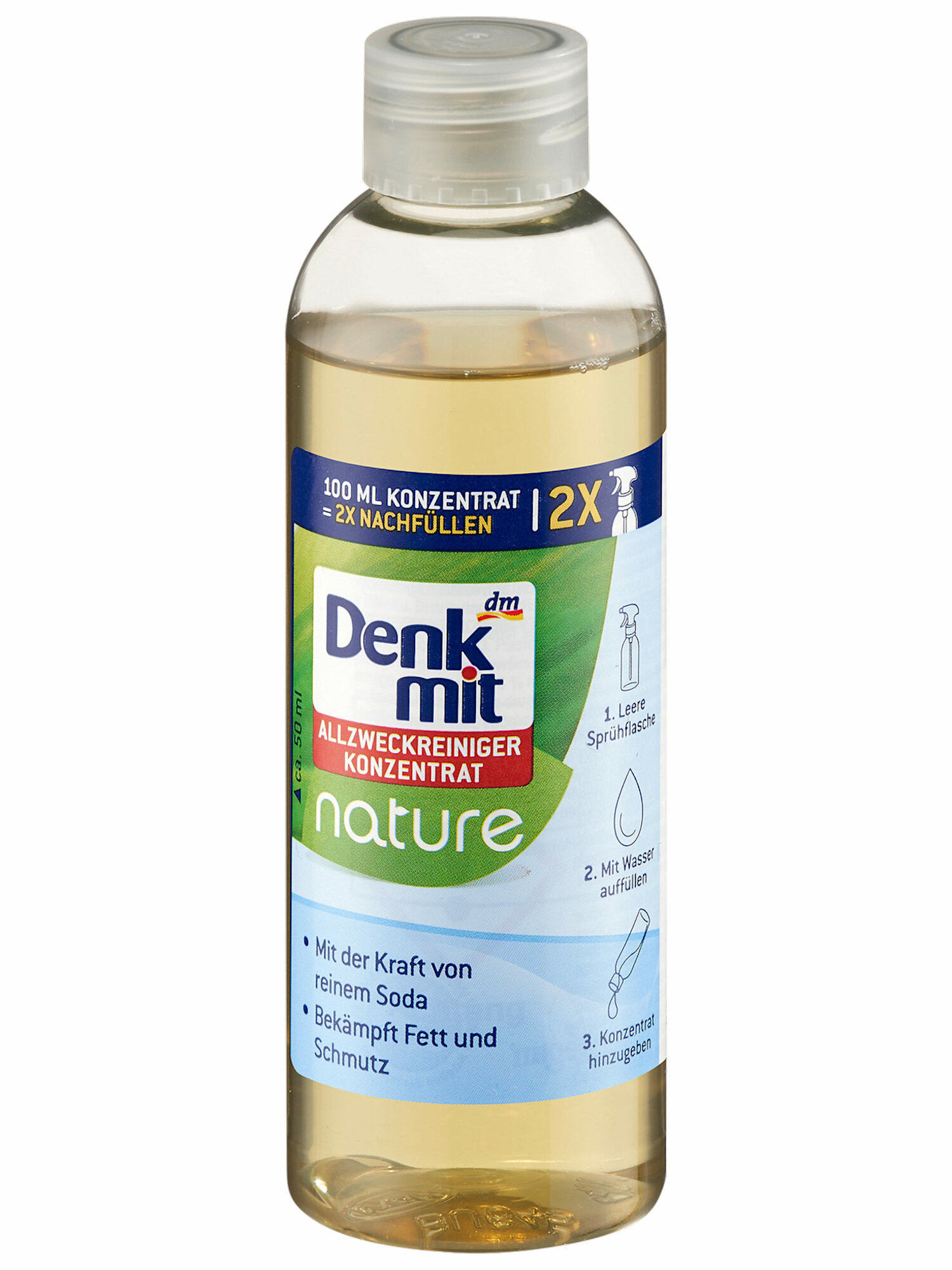 Универсальное чистящее средство Denkmit Nature концентрированное, 100 мл