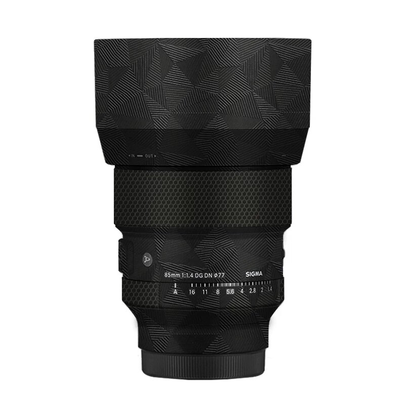 Сигма 85мм F1.4 DG DN Защитная пленка для объектива - Нордический треугольник черный, матовая поверхность с 3M клеем