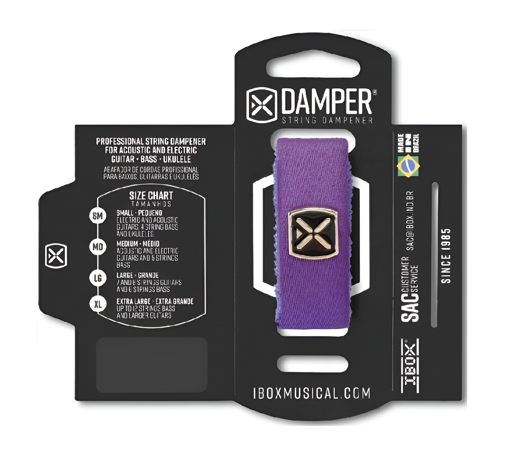 DTMD22 Демпфер гитарный, средний, фиолетовый, IBOX