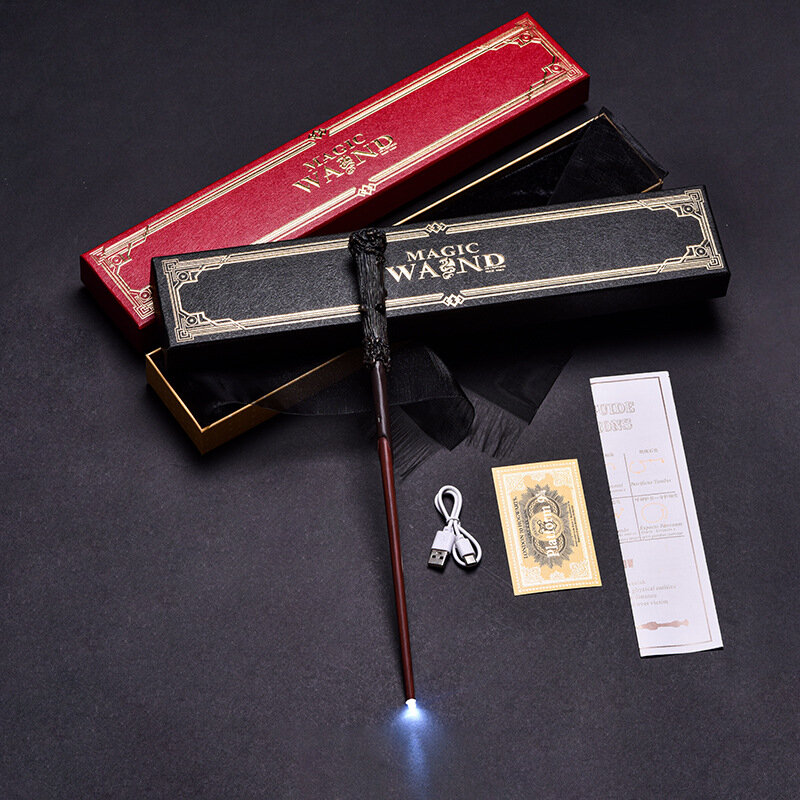 ⭐ Волшебная палочка Гарри Поттера, перезаряжаемая светящаяся палочка Гарри Поттера, палочка Гермионы, USB-интерфейс, светодиодный свет Гарри ⭐