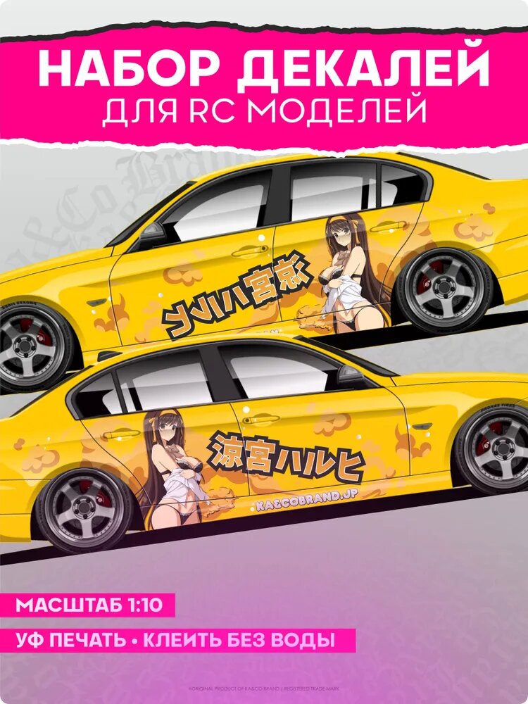 Декали для моделей машин RC Ливрея Itasha v2