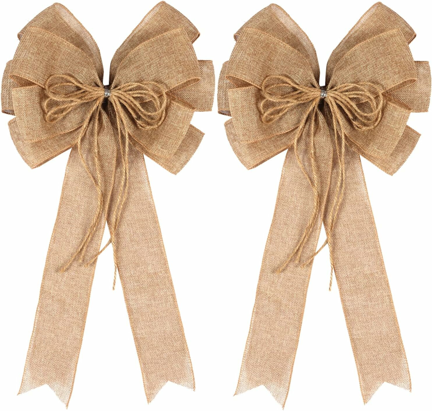 Джутовые Банты: Размер 28 См X 50 См Из Натурального Джутового Каната И Мешковины Для Прочной Безувядающей Элегантности - Универсальный Декор Для Праздника И Свадьбы Украшения For Домашнего Украшения И Подарков