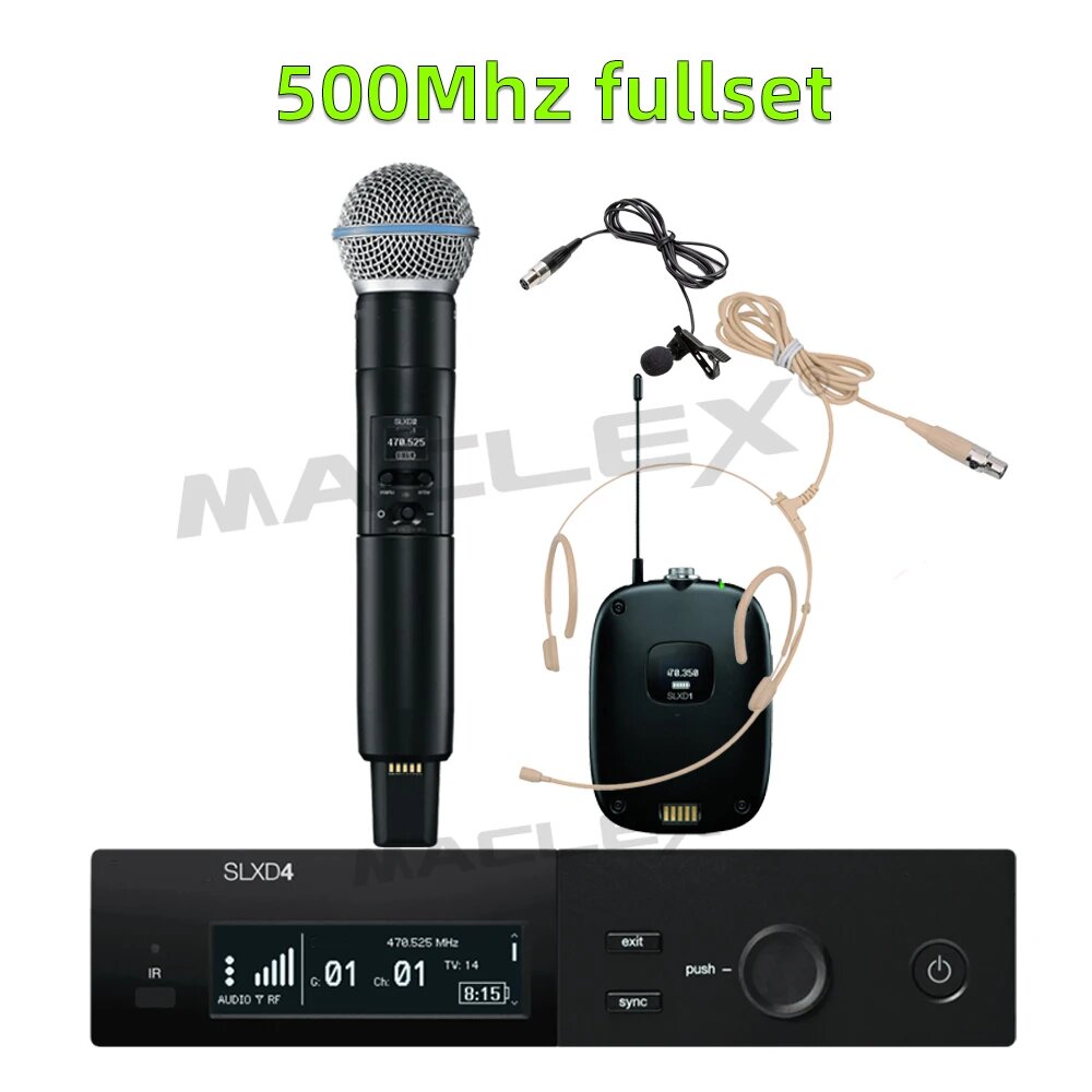 Беспроводная микрофонная система Maclex SLXD 500Mhz fullset